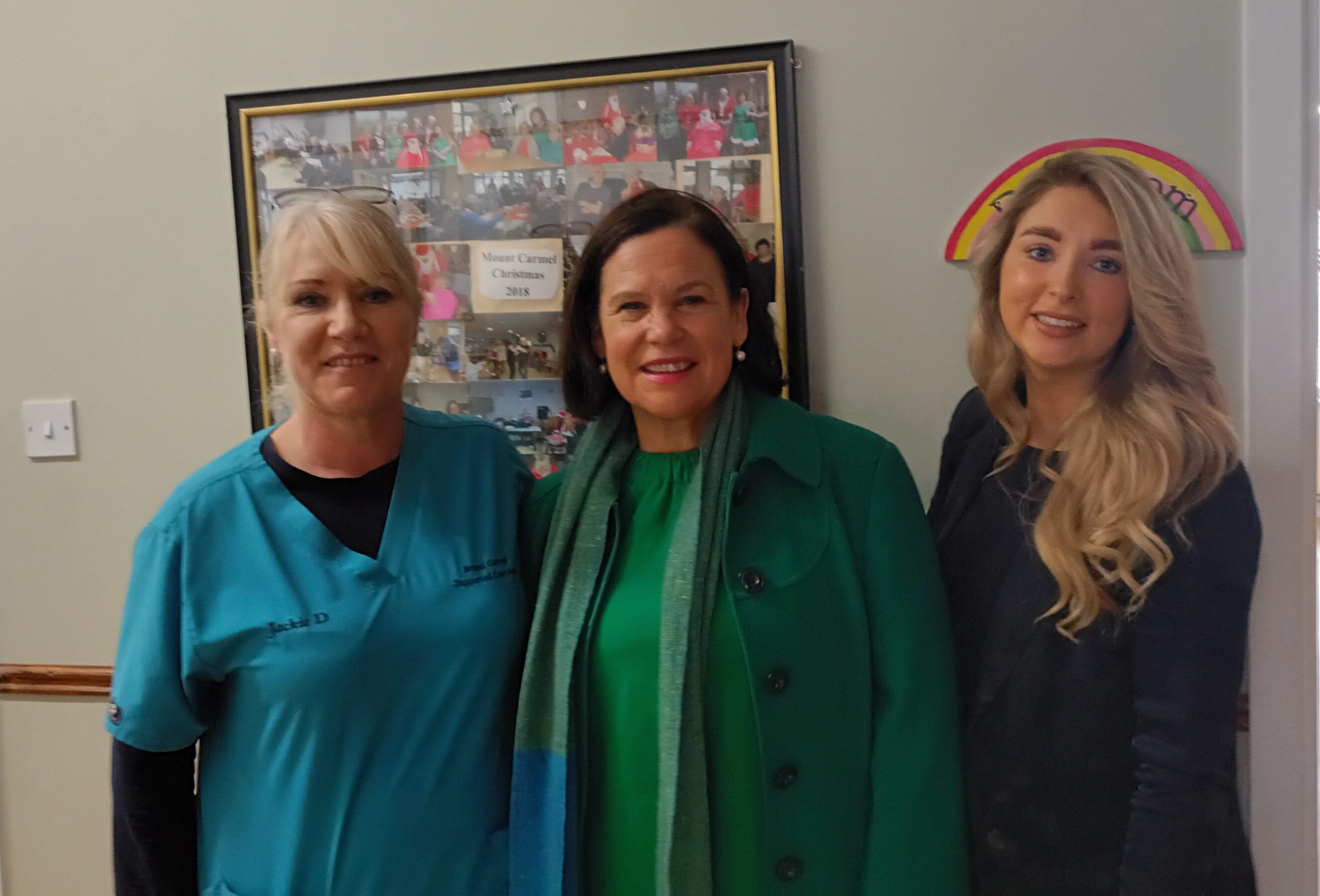 Sinn Fein Mary Lou McDonald Visit - Mount Carmel Supported Care Home ...